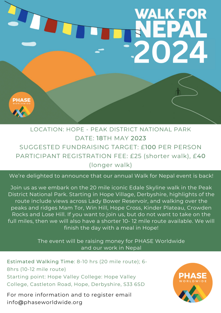 Walk for Nepal 2024 - PHASE Worldwide